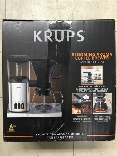 KRUPS Essential Brewer 8 Cup Drip Coffee Maker Machine SCA-Certified ...