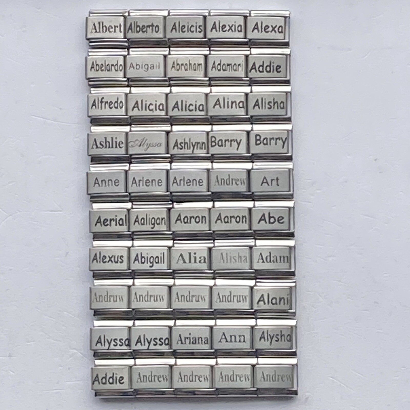50 Pieces ITALIAN CHARMS 9 MM lot #253 Wholesale New Old Stock NOS ...