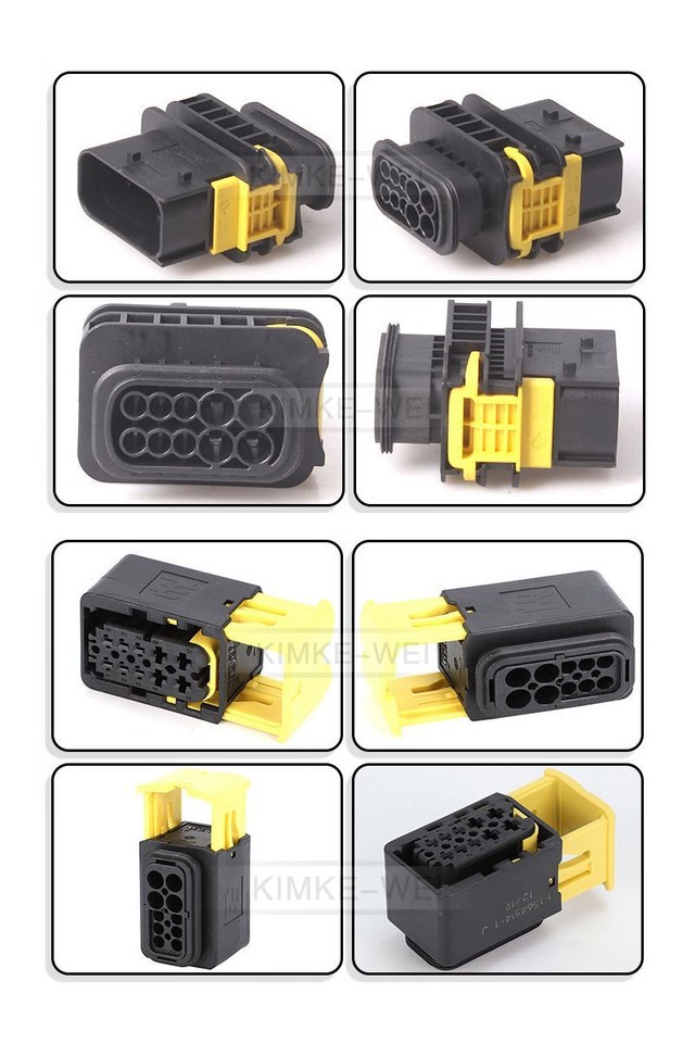 10 Way/Pin TE HDSCS MCP Automotive Male Female Connector Plug Socket ...