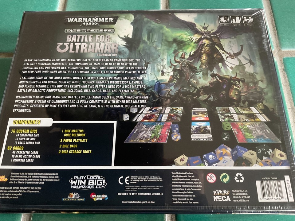 WizKids Warhammer 40K Dice Masters: BATTLE FOR ULTRAMAR Campaign Box in ...