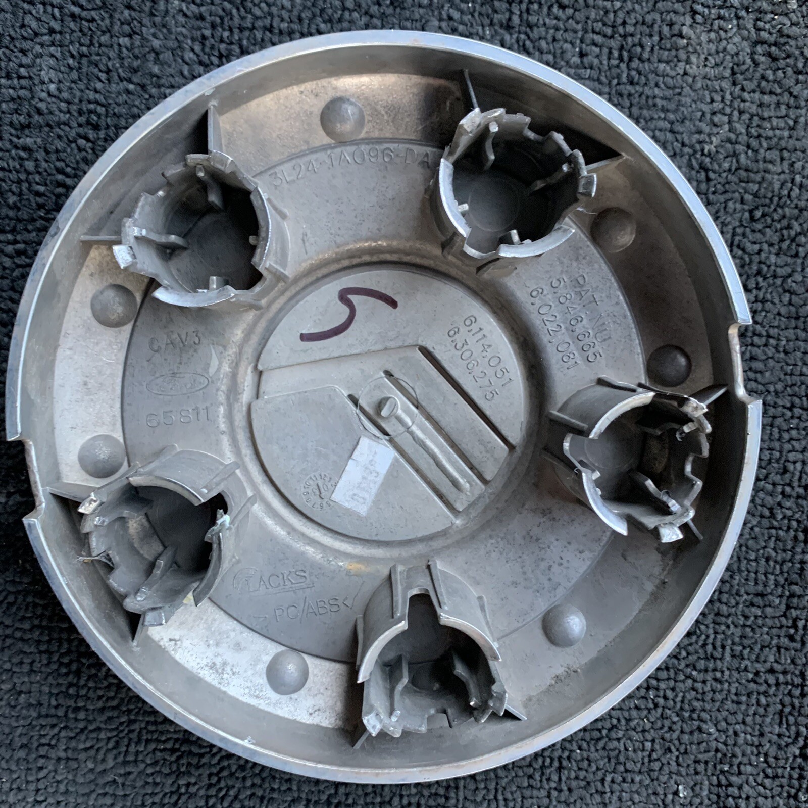 2002 - 2007 Mercury Mountaineer Center Cap Hub Cover Chrome 3L24-1A096 ...