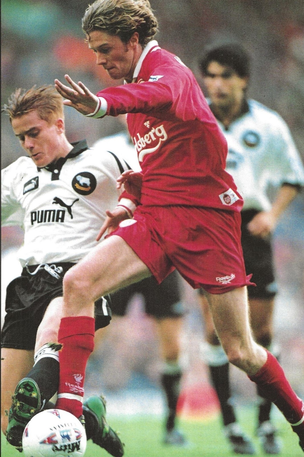 Football Photo STEVE McMANAMAN Liverpool 1997-98 | eBay UK