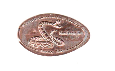 Elongated Penny "Wildlife Conservation Society/Bronx Zoo -Rattlesnake ...