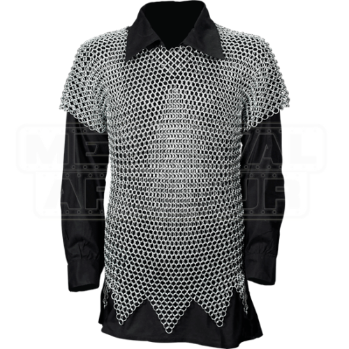 XXL Size Butted Aluminum Chain mail Shirt Medieval Chain Mail ...