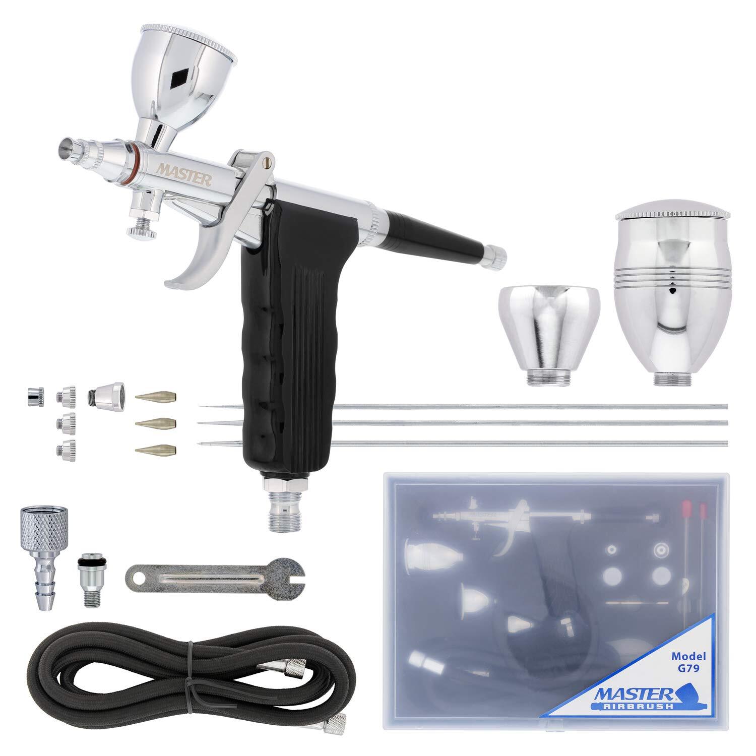 Master Airbrush Model G79 All-Purpose Precision Fixed Dual-Action ...