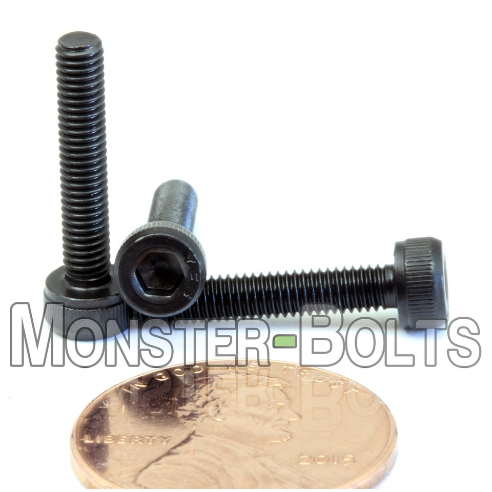 M3 Socket Head Cap Screws, 12.9 Alloy Steel w/ Black Oxide DIN 912 ...