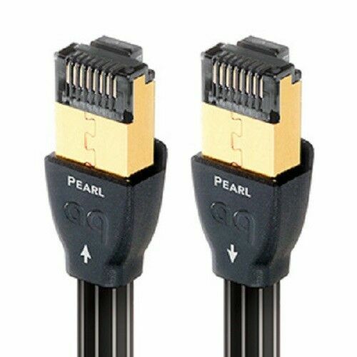 AudioQuest RJ/E Pearl Cat 7 Black Networking Ethernet Cable 3.0 Meter ...