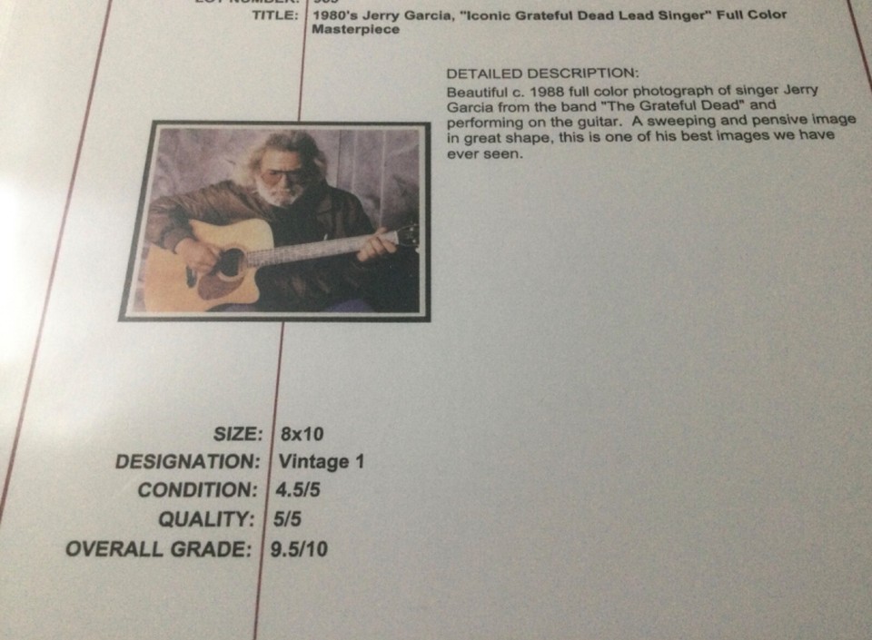 1980's Jerry Garcia-Iconic Grateful Dead Lead Singer Color Masterpiece ...