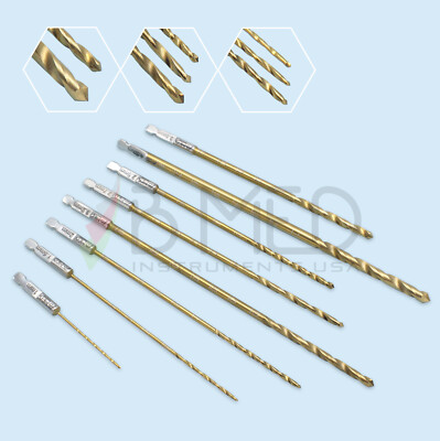 Orthopedic Bone Drill Bits Set Titanium Coated Quick Connect Quick ...