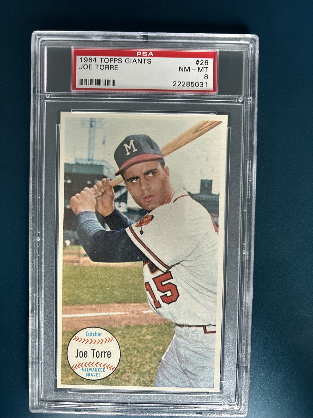 1964 TOPPS GIANTS #26 JOE TORRE PSA 8 NM-MT SET BREAK | eBay