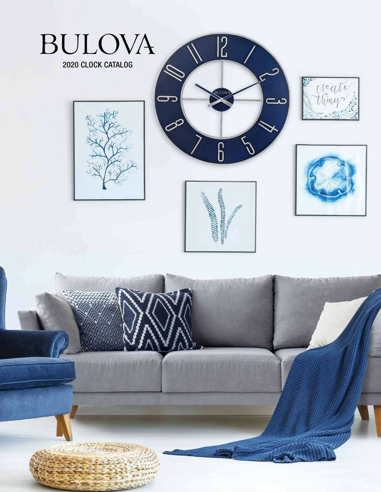 NEW BULOVA LARGE WALL CLOCK 27" IN DIAMETER- C4809 | eBay