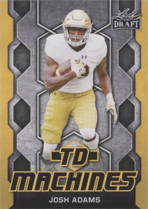 2018 Leaf Draft - Td Machines Josh Adams #TD-09 Gold (RC) for sale ...
