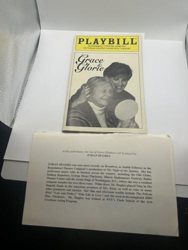 1996 Playbill GRACE & GLORIE by Tom Ziegler ESTELLE PARSONS LUCIE ARNAZ ...