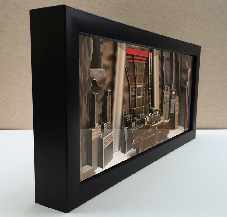 Batman Batcave Bat Cave shadowbox diorama - memorabilia art collector ...