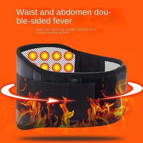 Magnetic Back Support Belt Brace Self Heating Lumbar Lower Waist Pain ...