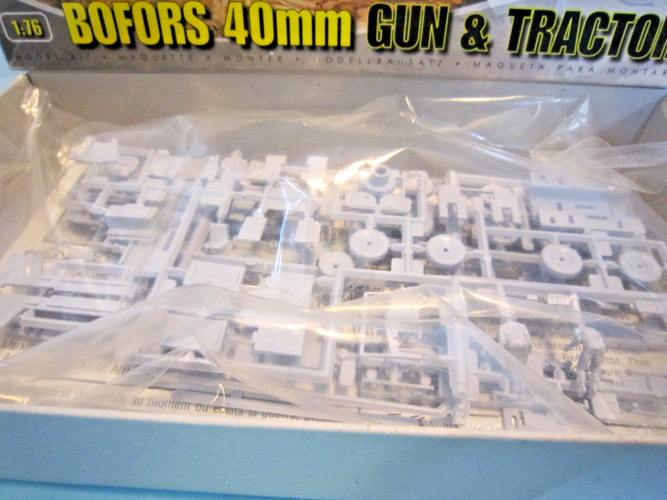 AIRFIX 1:76 SCALE " BOFORS 40MM GUN & TRACTOR " PLASTIC MODEL KIT, NO ...