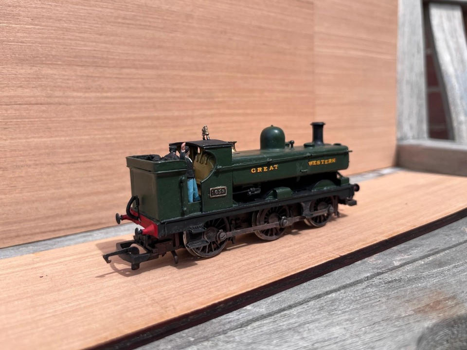 Kit Built GWR 1813 Class rebuilt open cab pannier tank loco 00 OO green ...