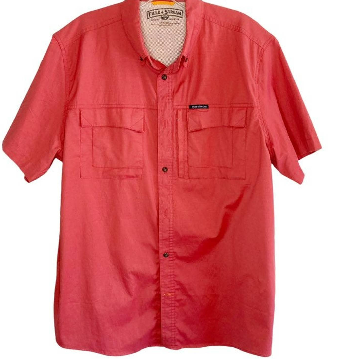 Field & Stream Red Fishing/Outdoor Button Down Shirt … - Gem