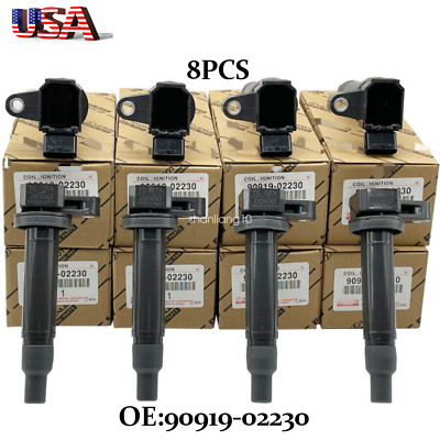 GENUINE Ignition Coils For 1998-2009 Lexus & Toyota 4.3 4.7 5.7L V8 ...