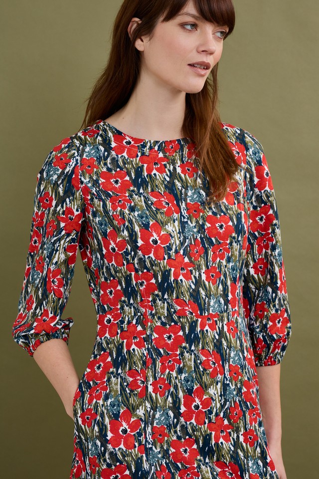 Seasalt Women's Dress - multi Pellar Floral Dress - Regular - Marsh ...