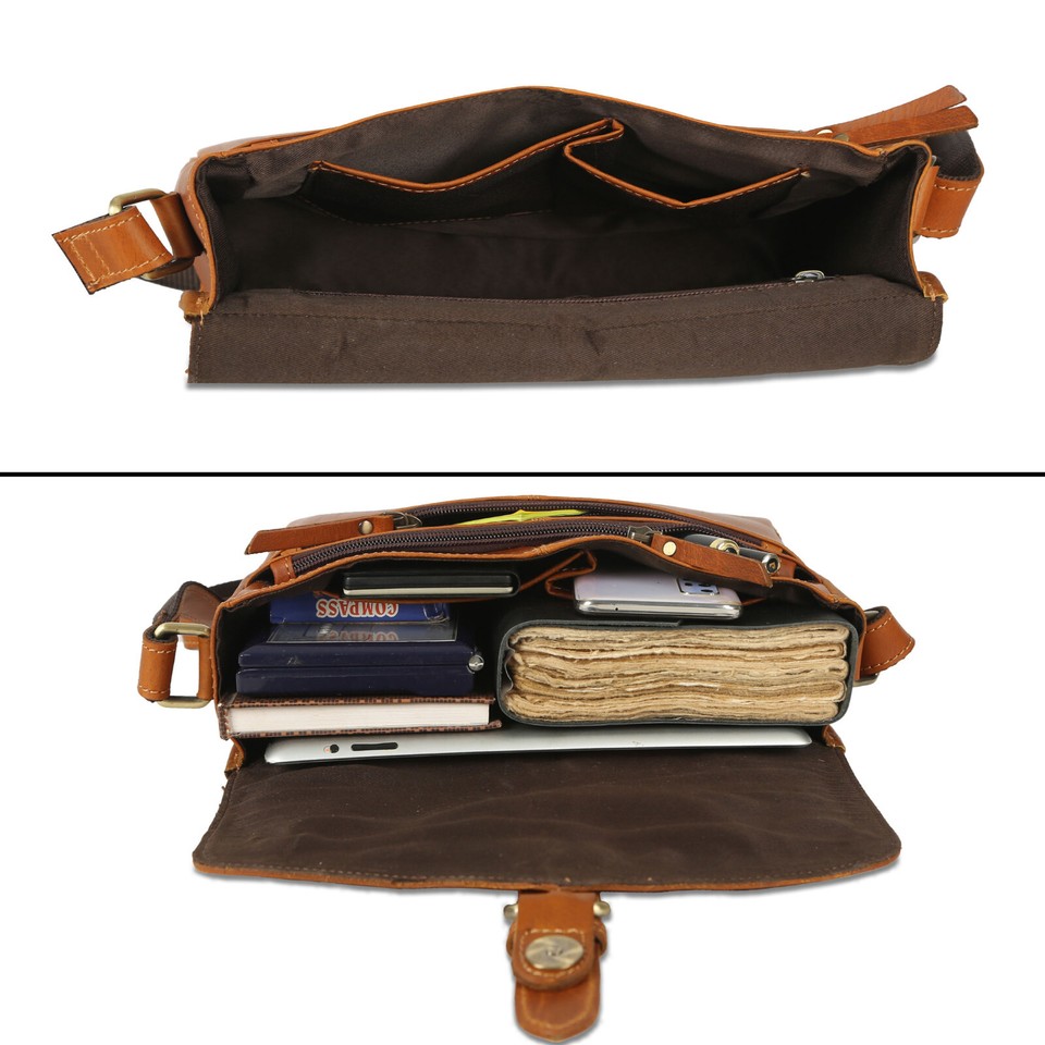 Leather Crossbody Bag for women 10 inch purse tote ladies bags satchel ...