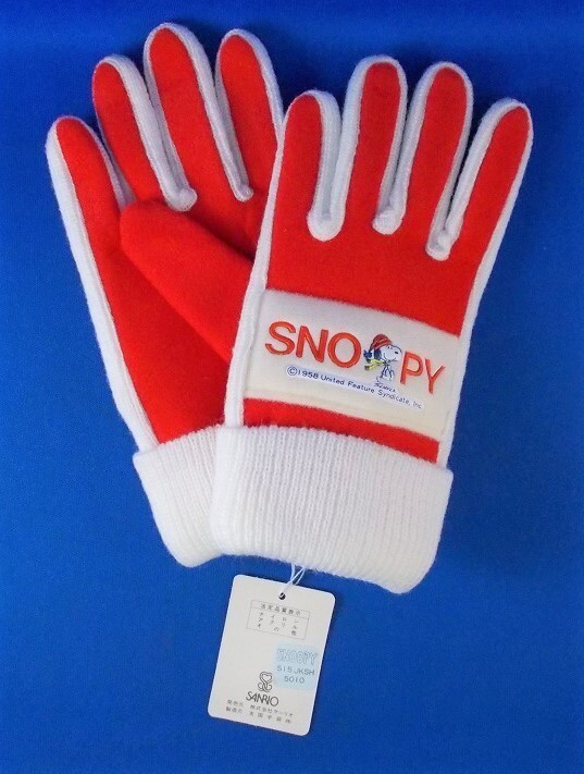 Unused Tagged Snoopy SNOOPY Children s Gloves 7 8 Years Old Sanrio ...