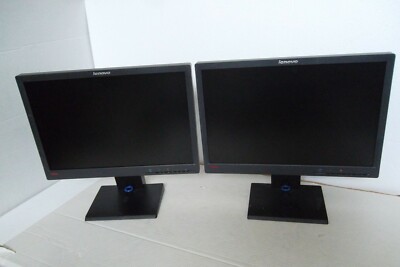 Lenovo LT1952pwD Widescreen 19" LED Monitors DVI DP VGA 03X7911 LT1952p ...