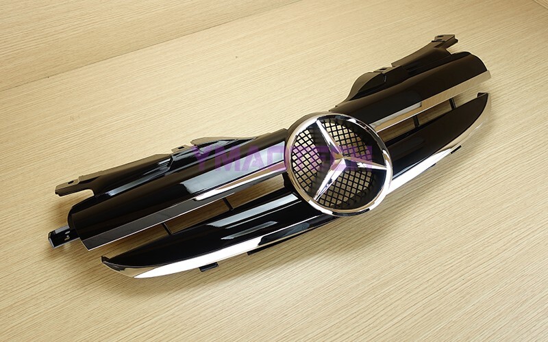 97-04 MERCEDES BENZ SLK R170 AMG SLK Class For 2-FIN Front Grille Shiny ...