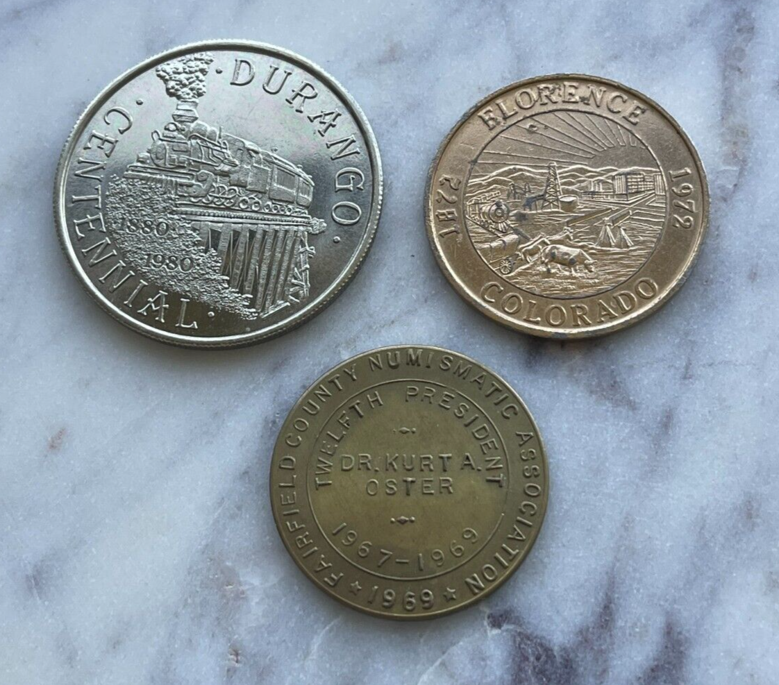 Lot of Three (3) Colorado CO Tokens - 1969 to 1980 JS | eBay