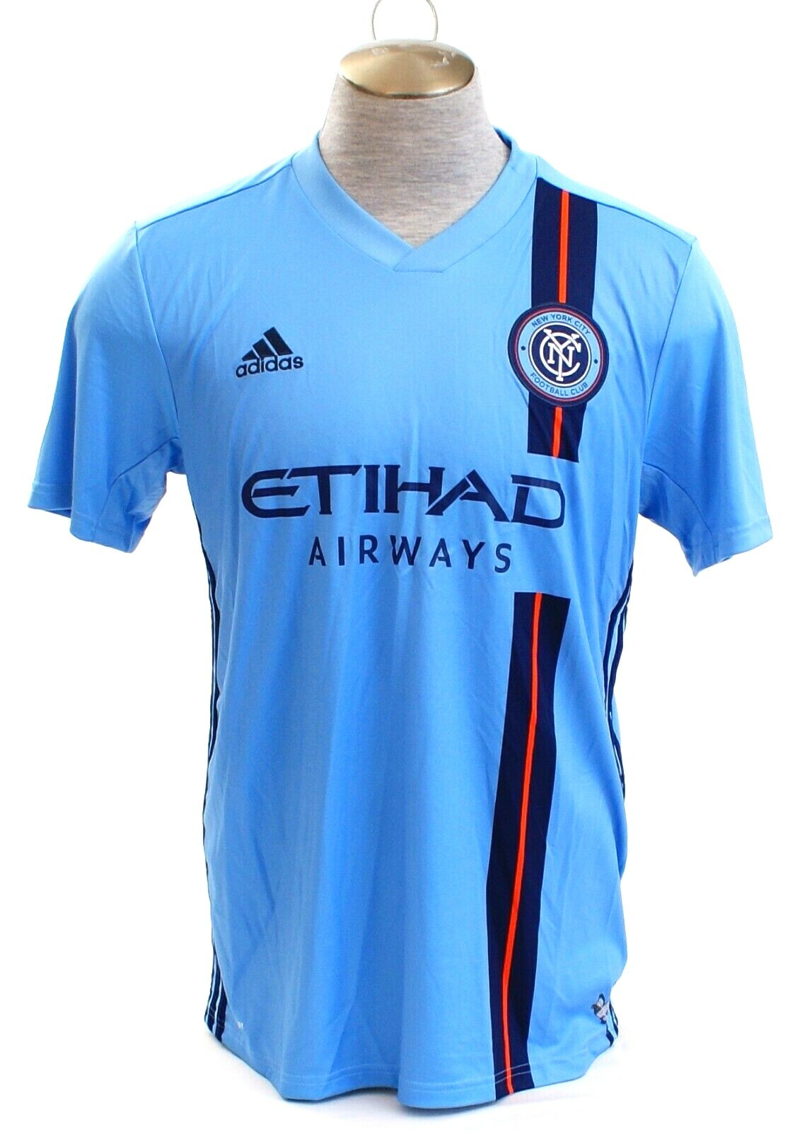 adidas Aeroready NYC Football Club Etihad Airways Jersey Mens Size XL ...