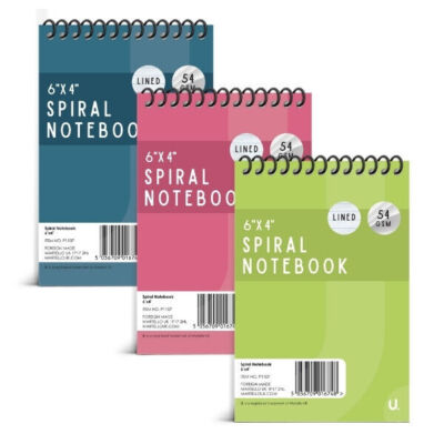 Spiral Notebook 6"x4" Colour Asst 1 | eBay.de