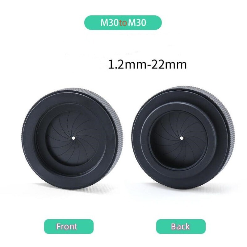 Adjustable 1.2-22mm Iris Diaphragm M30-M30 Camera Lens Module with ...