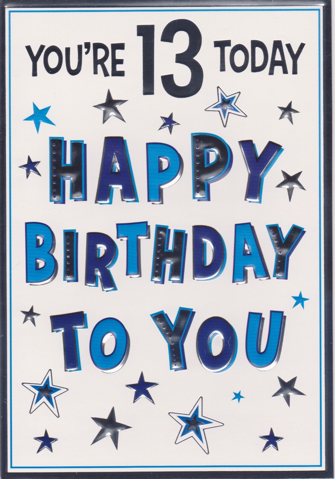 13th Birthday Card ~ Boy's / Male 13th ~ 13 Today Happy Birthday | eBay