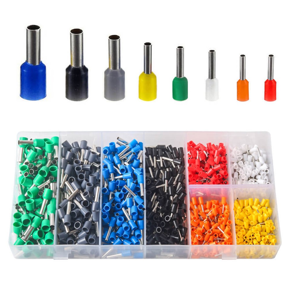 Connectors Cord Wire Crimp Cable Pin End Bootlace Ferrule Terminals Kit ...