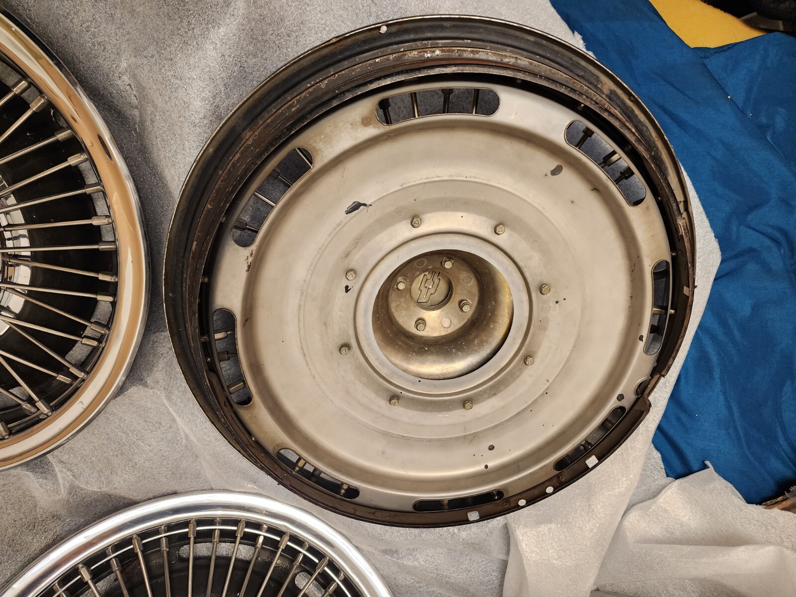 1966 Chevrolet 14" Wire Hubcaps Impala Chevelle Nova 1965 1966 SS Wheel ...