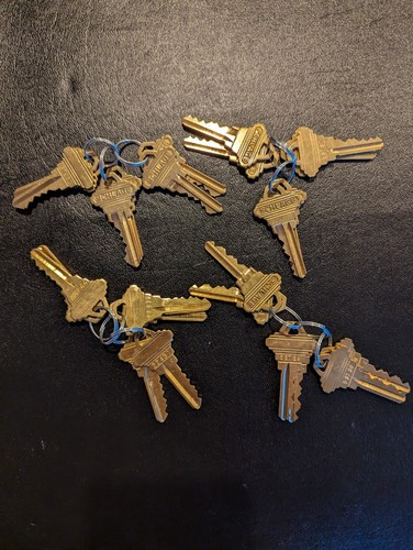 4 SETS OF 6 (EACH SET SAME KEY #) SCHLAGE FACTORY ORIGINAL PRECUT SC1 5 ...