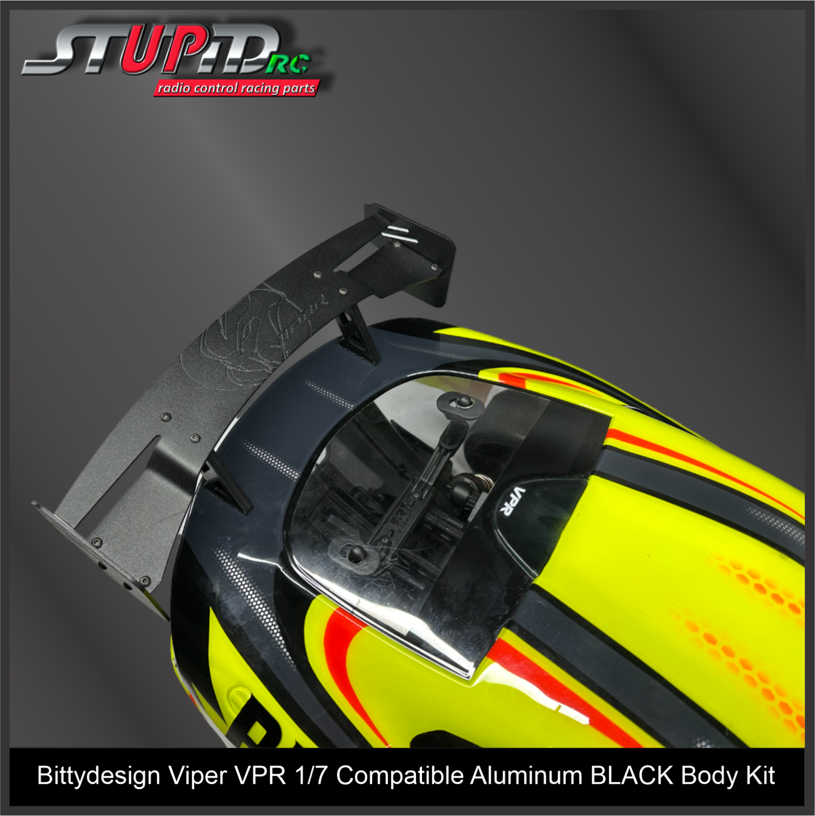 Bittydesign Viper VPR 1/7 Compatible Aluminum BLACK Body Kit Felony ...