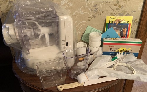 Vintage Ronco Popeil Automatic Pasta Maker Food w/dies, measuring cups ...