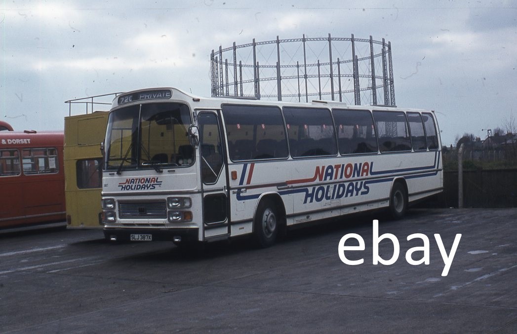 ORIGINAL 35mm BUS SLIDE SHAMROCK LEYLAND PLAXTON SLJ387X ON 31/3/82 ...
