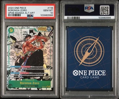 ONE PIECE OP06-WINGS OF THE CAPTAIN #118 RORONOA ZORO MANGA ALTERNATE ...