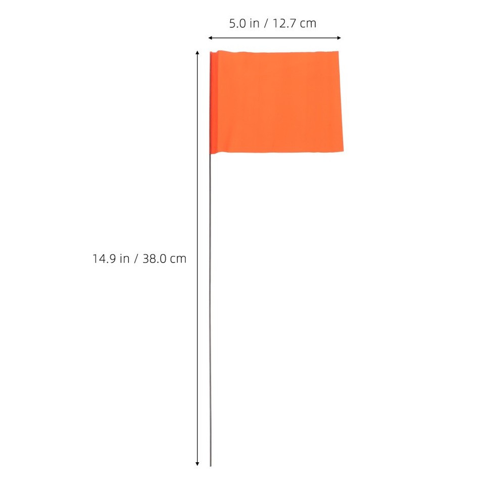 50Pcs Marking Flags for Garden Use Lawn Flags with Strong Wire Poles ...