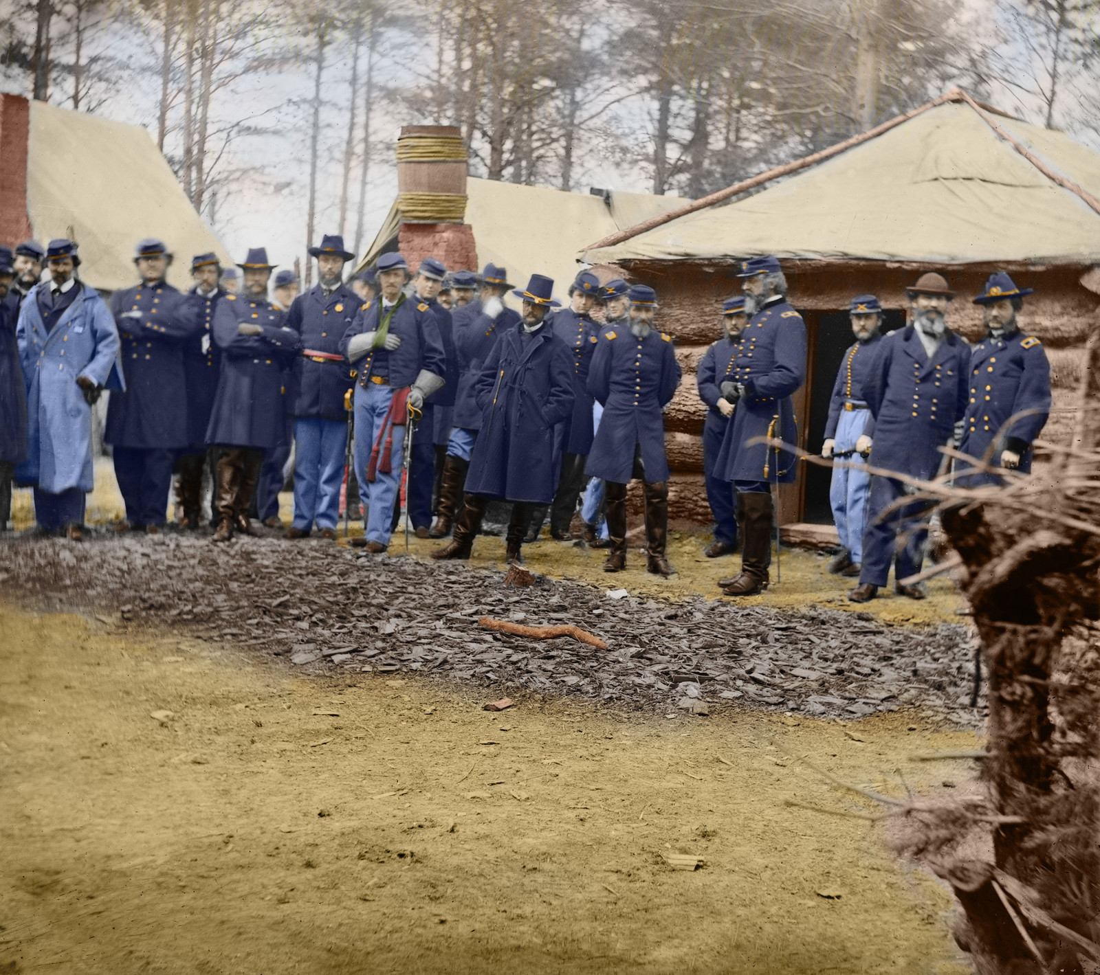 Meade Sedgwick Tyler Brandy Station VA Color Tinted photo Civil War ...