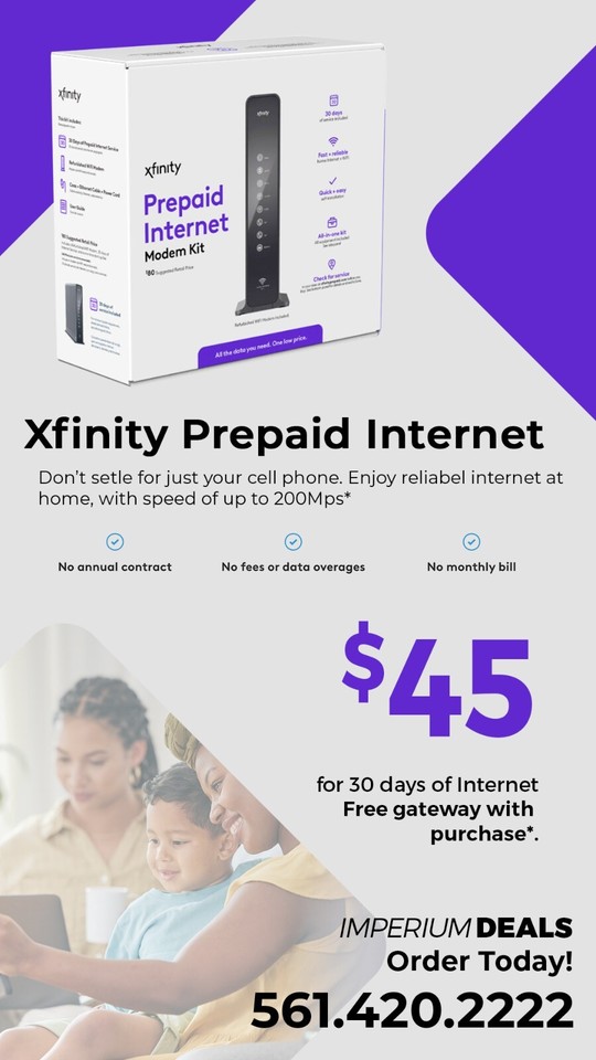 XFINITY HOME Internet Prepaid Starter Kit+30 days of Internet service ...