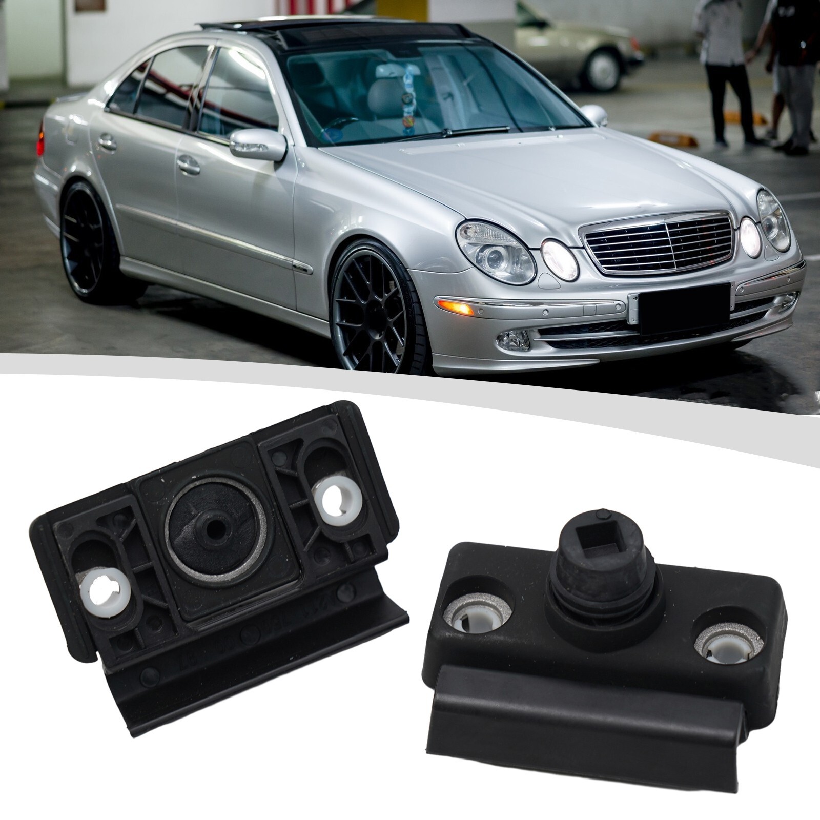 Practical Bumper Buffer for Mercedes E Class W211 Rear Trunk Pack of 2 ...