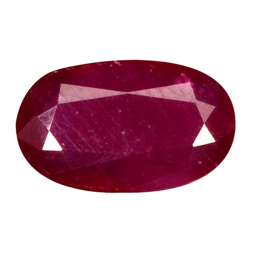 3.218CTS BEAUTIFUL BLOOD RED NATURAL CEERTIFIED RUBY OVAL LOOSE ...