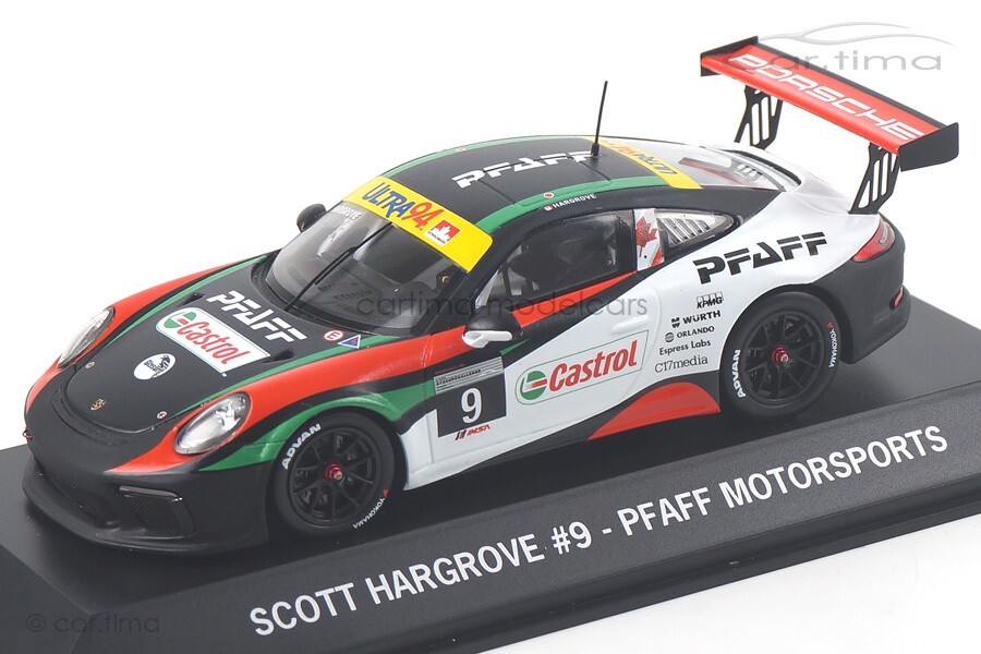 Porsche 911 (991) GT3 Cup Pfaff Motorsports Hargrove #9 Spark 1:43 ...
