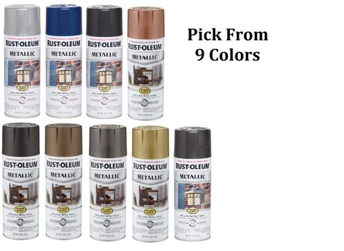 Rust-Oleum Stops Rust Metallic Spray Paint Metal Finish 11 oz **You ...