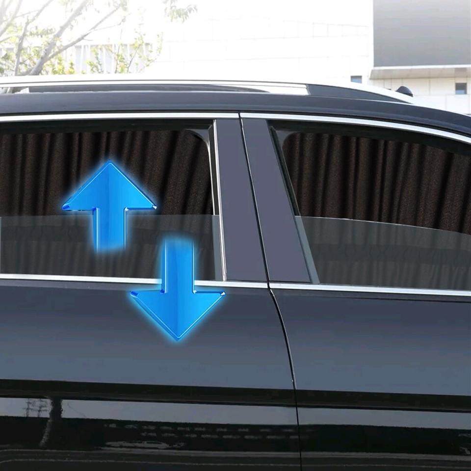2pcs Car Sunshade Side Window Privacy Curtain Heat Insulation Cover UV ...