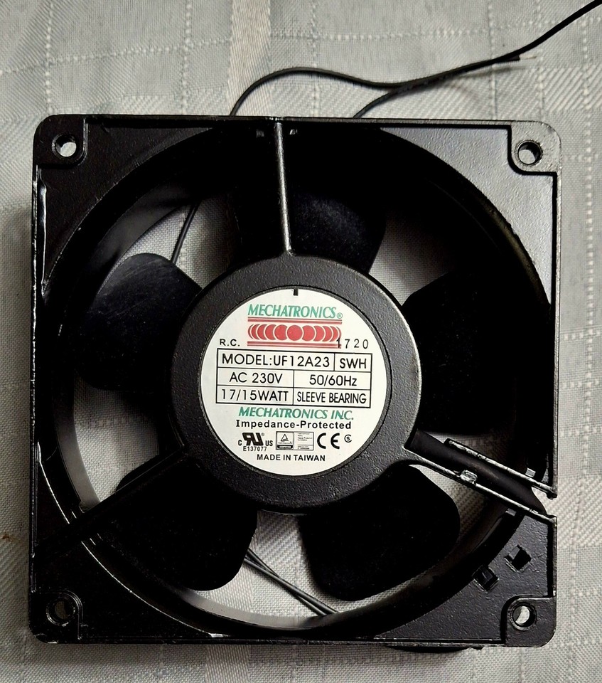 Mechatronics UF12A23 SWH axial fan 230 Volts | eBay