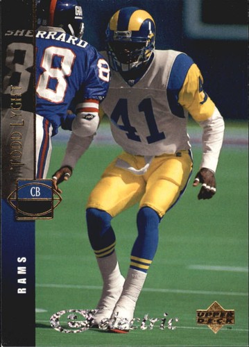 1994 Upper Deck Electric Silver Los Angeles Rams Football Card #165 ...